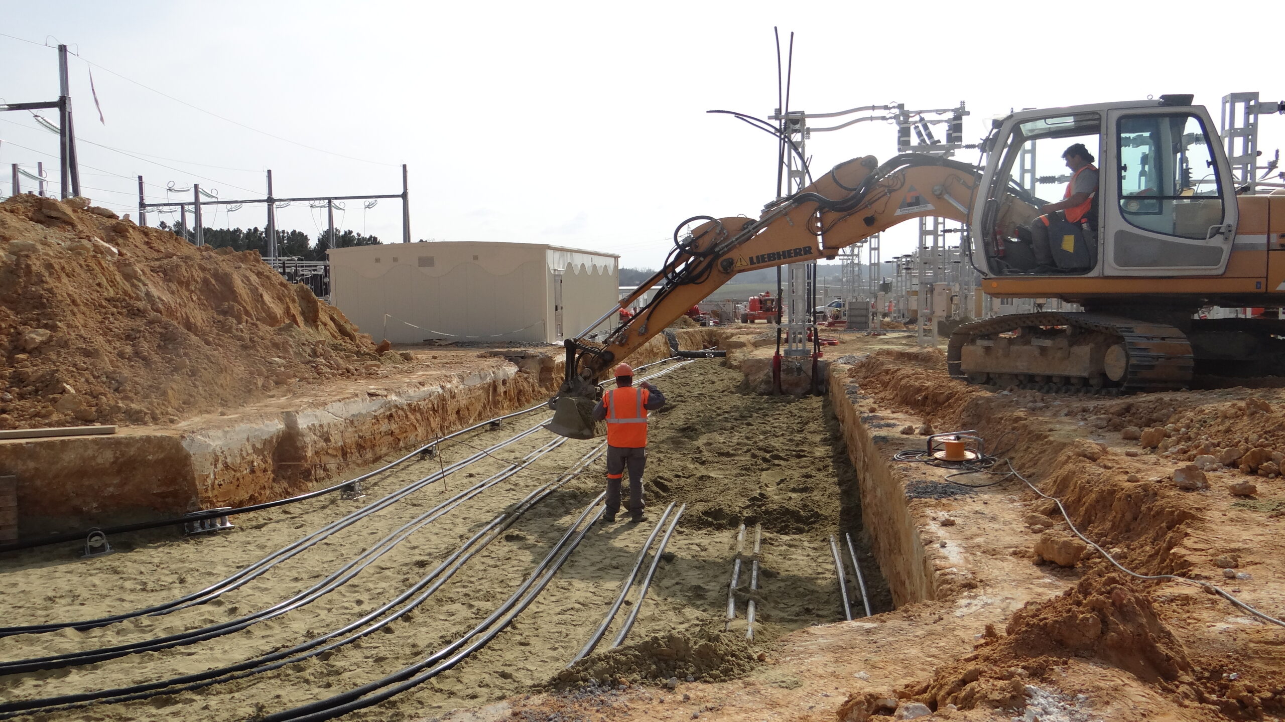 Construction d'un poste source Ligne TGV | Jeromebtp